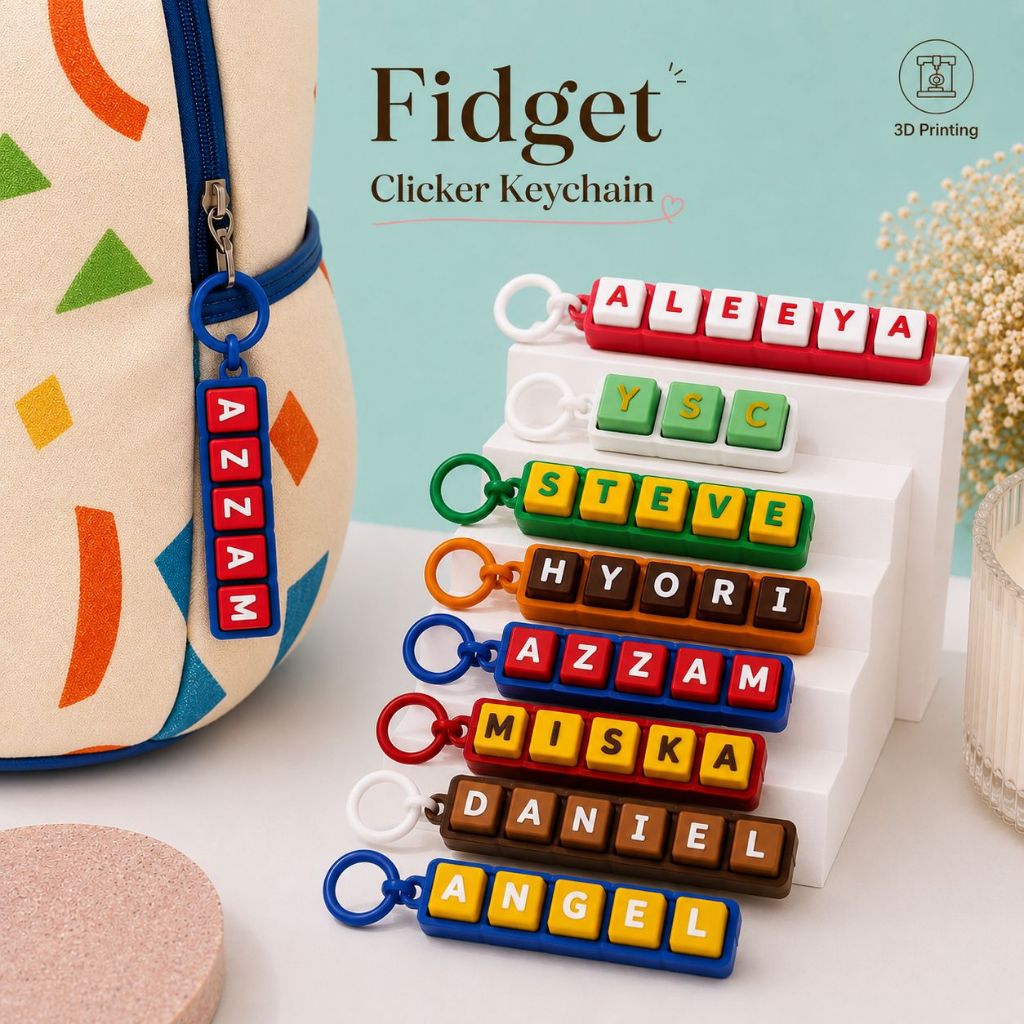 Jual CUSTOM GANTUNGAN FIDGET CLICKER KEYCHAIN GIRL | Shopee Indonesia