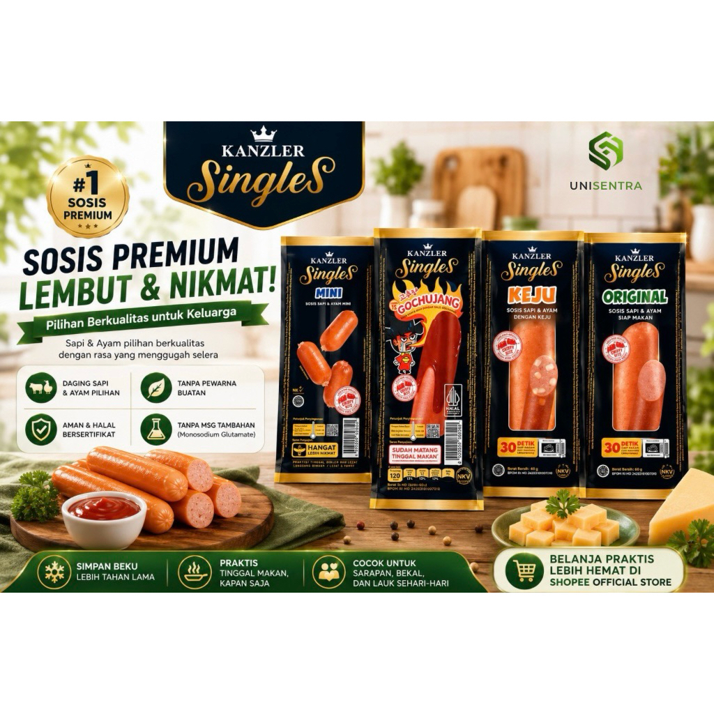Jual Kanzler Sosis Keju Terlengkap & Harga Terbaru Juni 2026 | Shopee ...