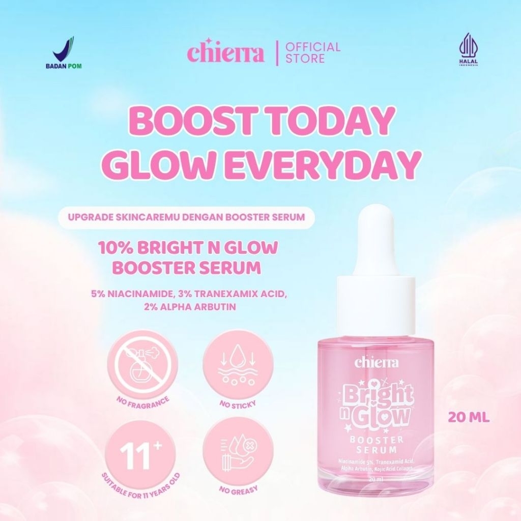 Jual [OFFICIAL STORE] Chierra Bright and Glow Booster Serum-Serum Wajah ...