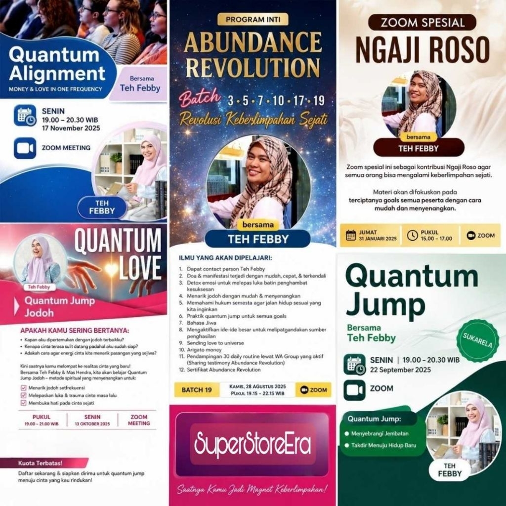 Jual Video Training TERUPDATE Abundance Revolution Teh Feby BATCH 3-5-7 ...