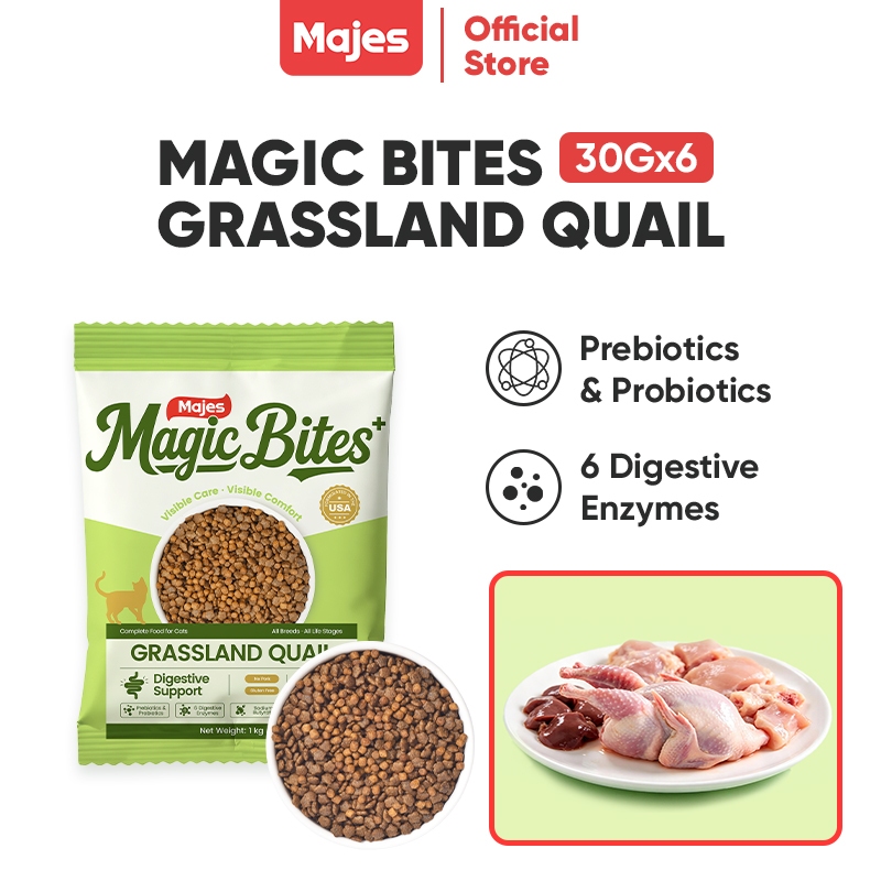 Jual Majes Magic Bites Digestive Health Makanan Kucing Kering 30g Rasa ...