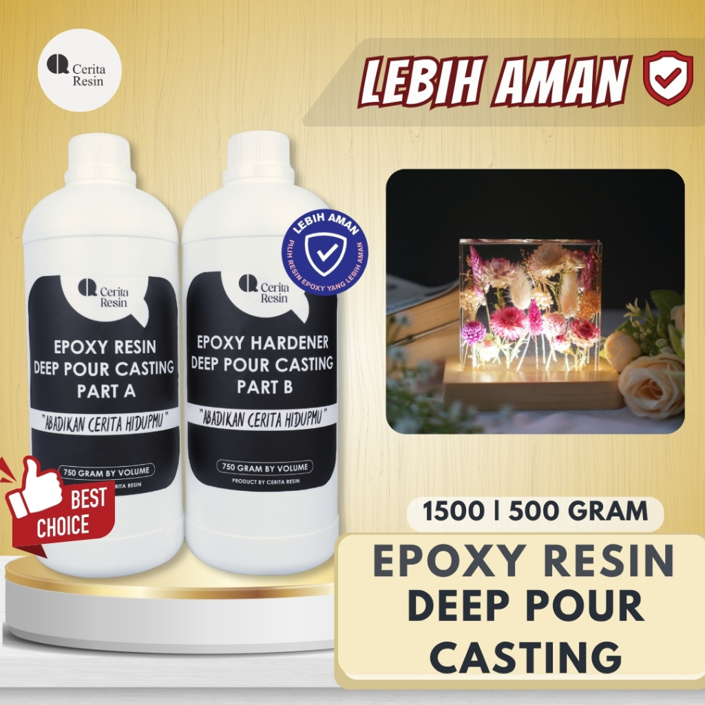 Jual CERITA RESIN - Epoxy Resin Deep Pour Casting Resin Bening Untuk ...