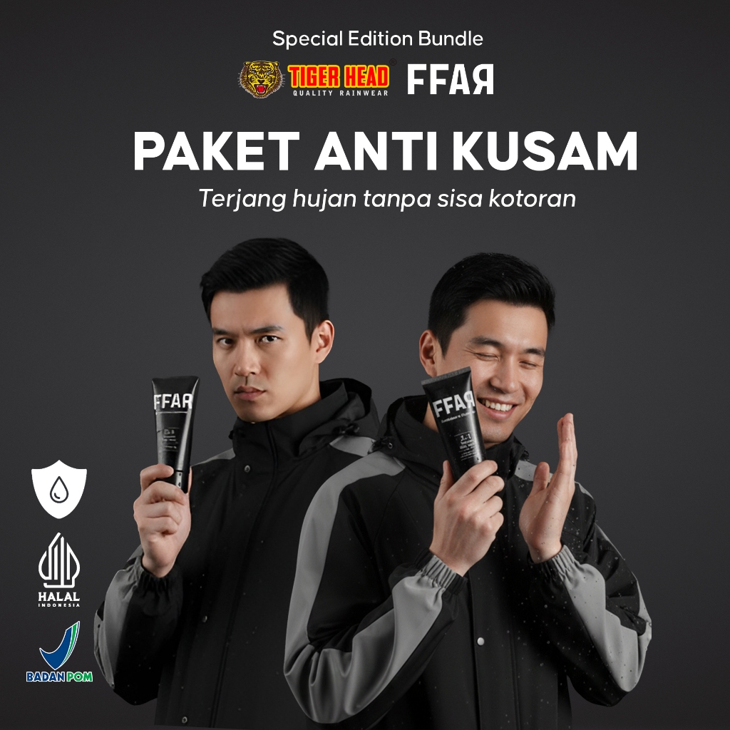Jual TIGER HEAD SPECIAL BUNDLE x FFAR Jas Hujan Leon Special Edition ...