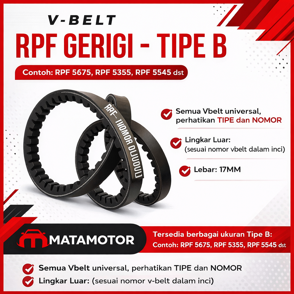 Jual RPF 5410 VPOWER Gerigi Bergerigi Fan Belt Van Belt Vbelt Otomotif ...