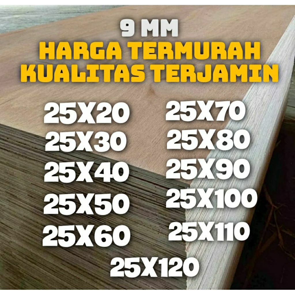 Jual Triplek 9Mm Terlengkap & Harga Terbaru April 2026 | Shopee Indonesia