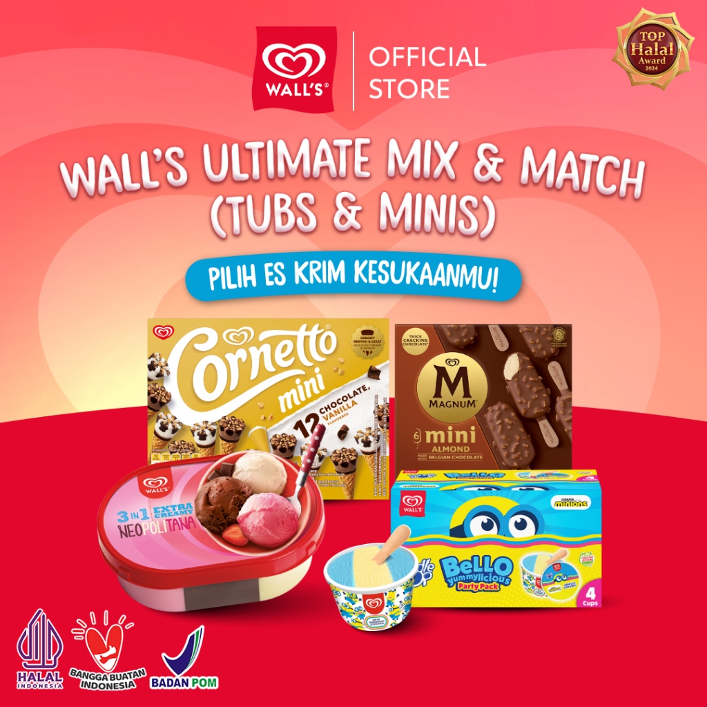 Toko Online Wall's Ice Cream Official Shop | Shopee Indonesia