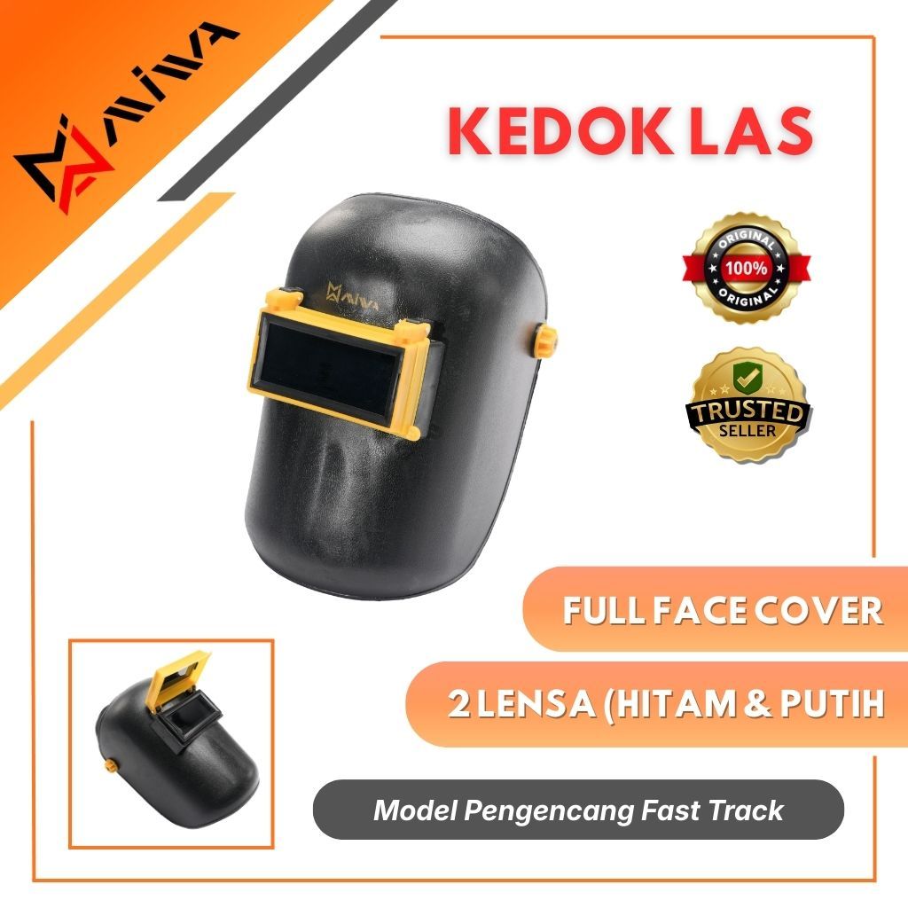 Jual Kedok Las / topeng las / helm las / Face shield Welding merk MIWA ...