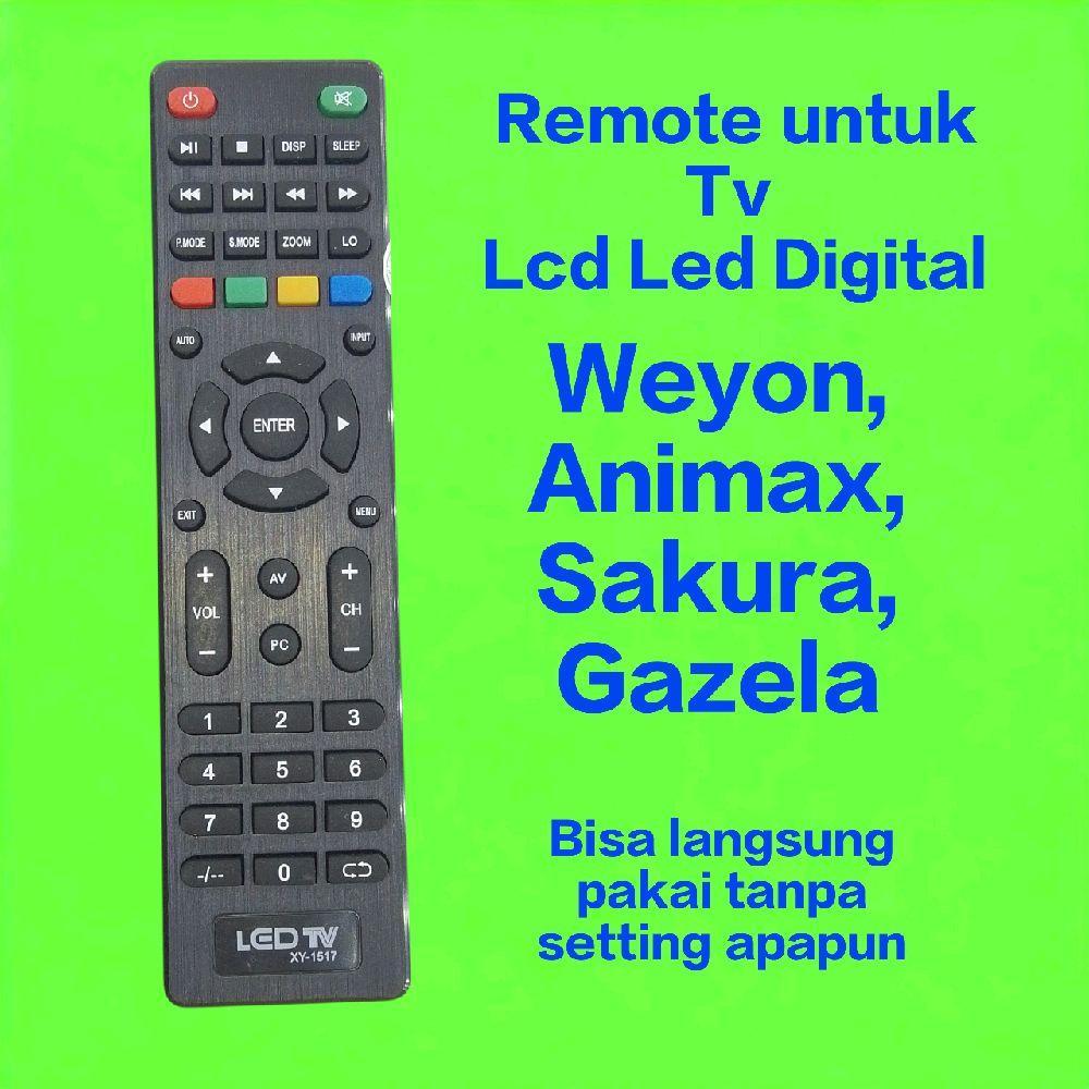 Jual Remote Untuk Tv Lcd Led Digital Weyon, Animax, Sakura, Gazela ...