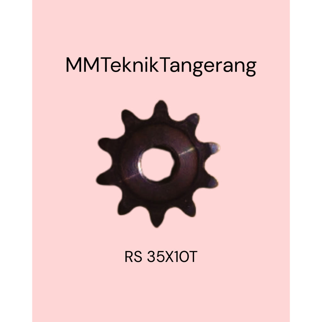 Jual Sprocket RS 35 x 10 T Gear Rantai Single Gir gigi Z 10T RS35 -1 ...