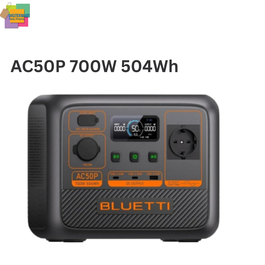 Jual BLUETTI AC50P Portable Power Station | 700W 504Wh - DIGITEKMART ...