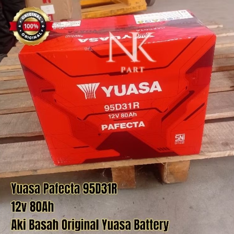 Jual Aki Mobil Yuasa 95D31R Pafecta 12v 80Ah Accu Basah Original YUASA ...