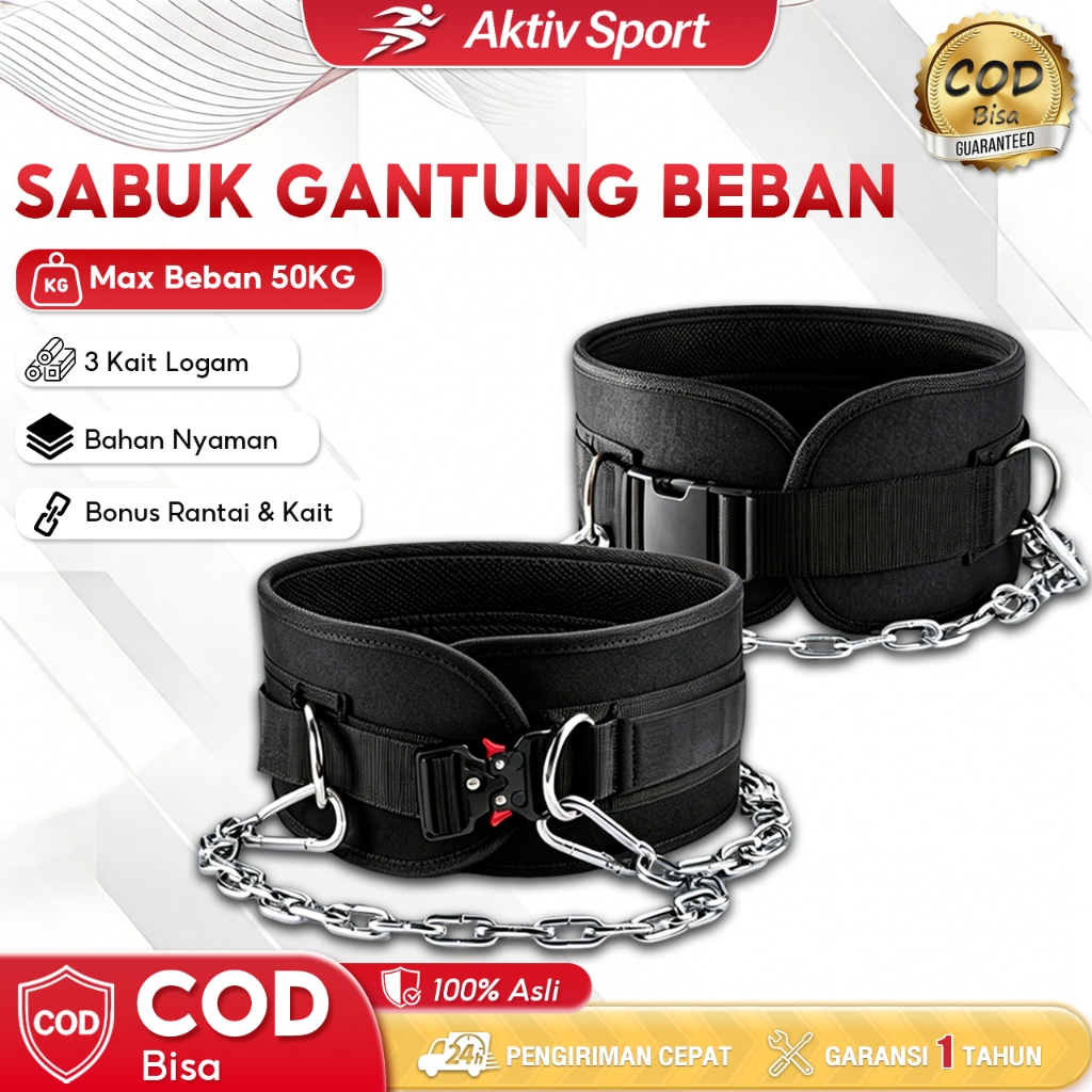 Jual Premium Dip Belt | Pull Up Belt | Gym & Fitness | Sabuk Pull Up ...