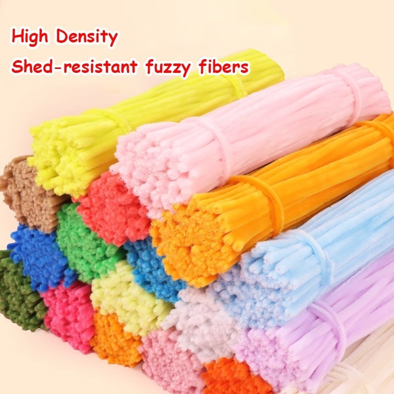 Jual Pipe Cleaner Pastel 100 Pcs/Set Twist Stick Pipe Cleaner Flower ...