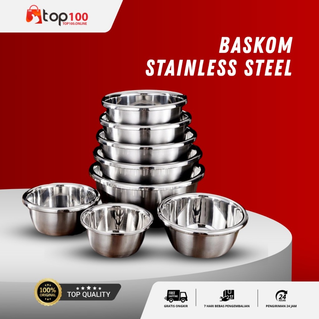 Jual Baskom Stainless Terlengkap & Harga Terbaru Mei 2026 | Shopee ...