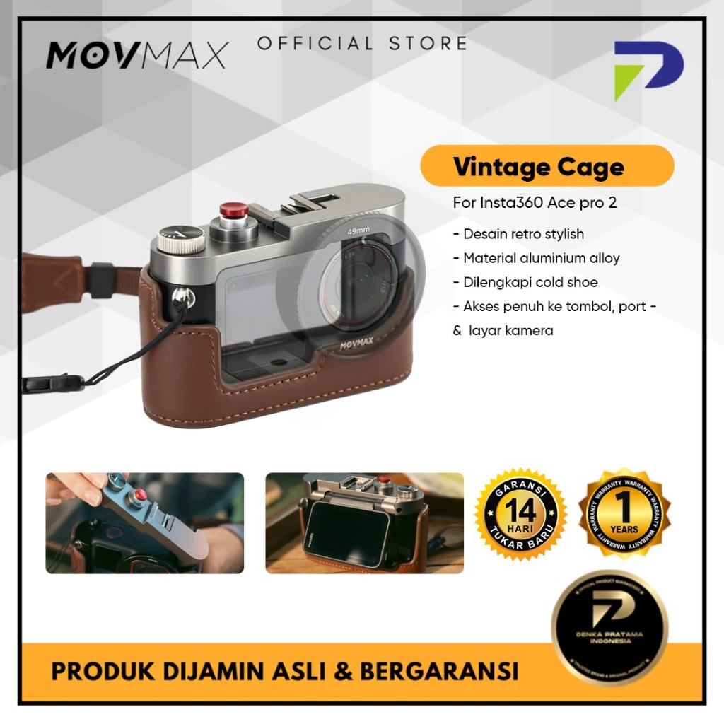 Jual Movmax Vintage Cage Insta360 Ace Pro 2 – Protective Rig Frame ...