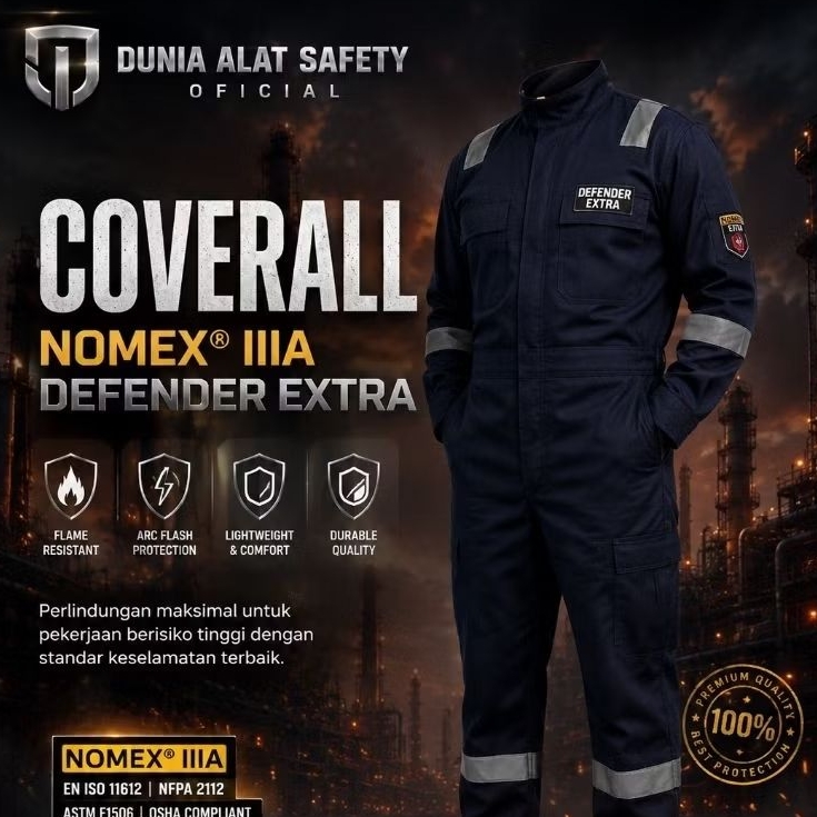 Jual Wearpack New Nomex IIIA Extra Defender Biru Navy / New Nomex ...