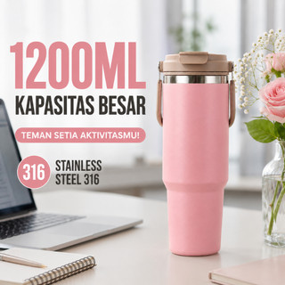 Jual Tumbler Stainless Steel 304 Jumbo 1200ml Botol Air Minum Termos ...