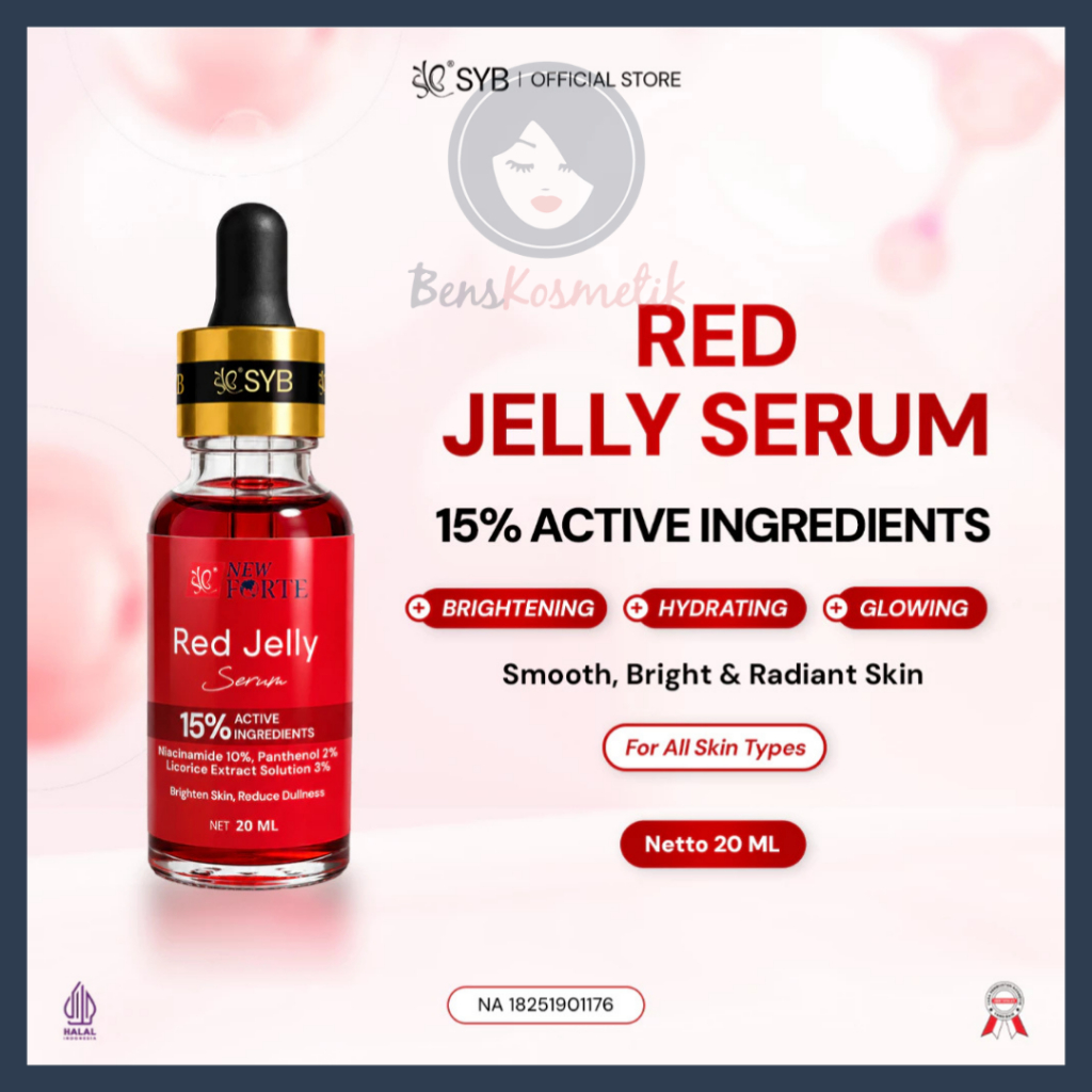 Jual RED JELLY GLOW SERUM BY SYB FORTE / serum jelly merah bpom ...