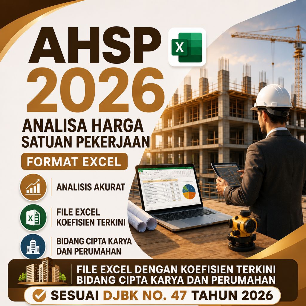 Jual Template AHSP 2026 Excel Lengkap – Analisis Harga Satuan Pekerjaan ...