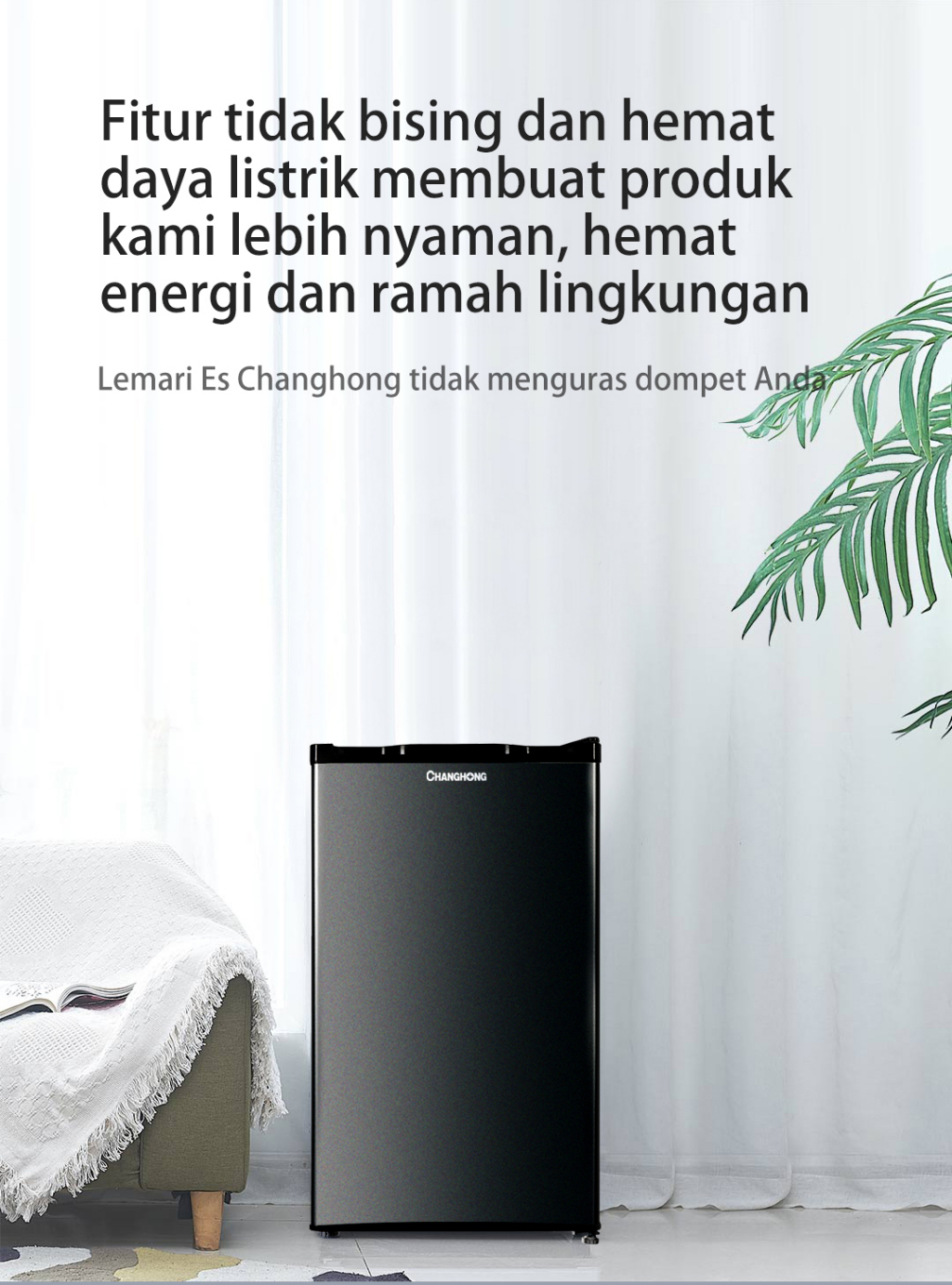 Jual TERLARIS Changhong Kulkas 1 pintu Lemari Es Kapasitas 100 Liter ...