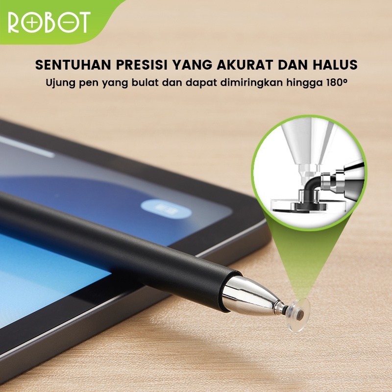 Jual ROBOT RSP02 Universal Capasitive Stylus Pen Black For Mobile dan ...