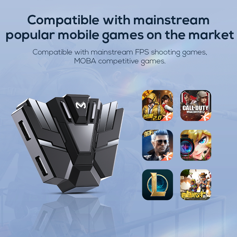 Jual MEMO ZH01 OTG keyboard gaming dan Mouse/Single Hand Gaming RGB ...