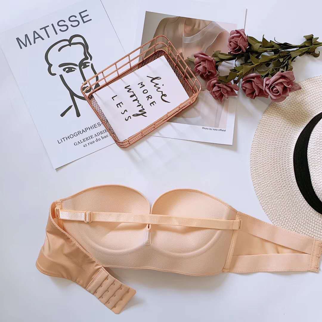 Jual Newlan Wx009 Bra Tanpa Tali Wanita Strapless Bra Push Up Non-Slip ...