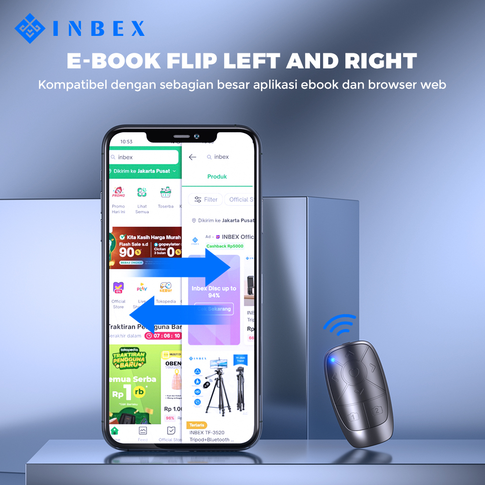 Jual INBEX Multifungsi Bluetooth Remote Control Selfie Camera ...