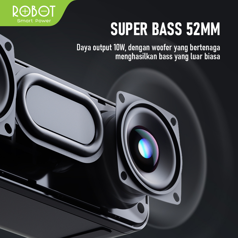 Jual ROBOT Speaker Wireless Speaker Super Bass RB520 Bluetooth Chip 5.0 Portable Audio Super ...