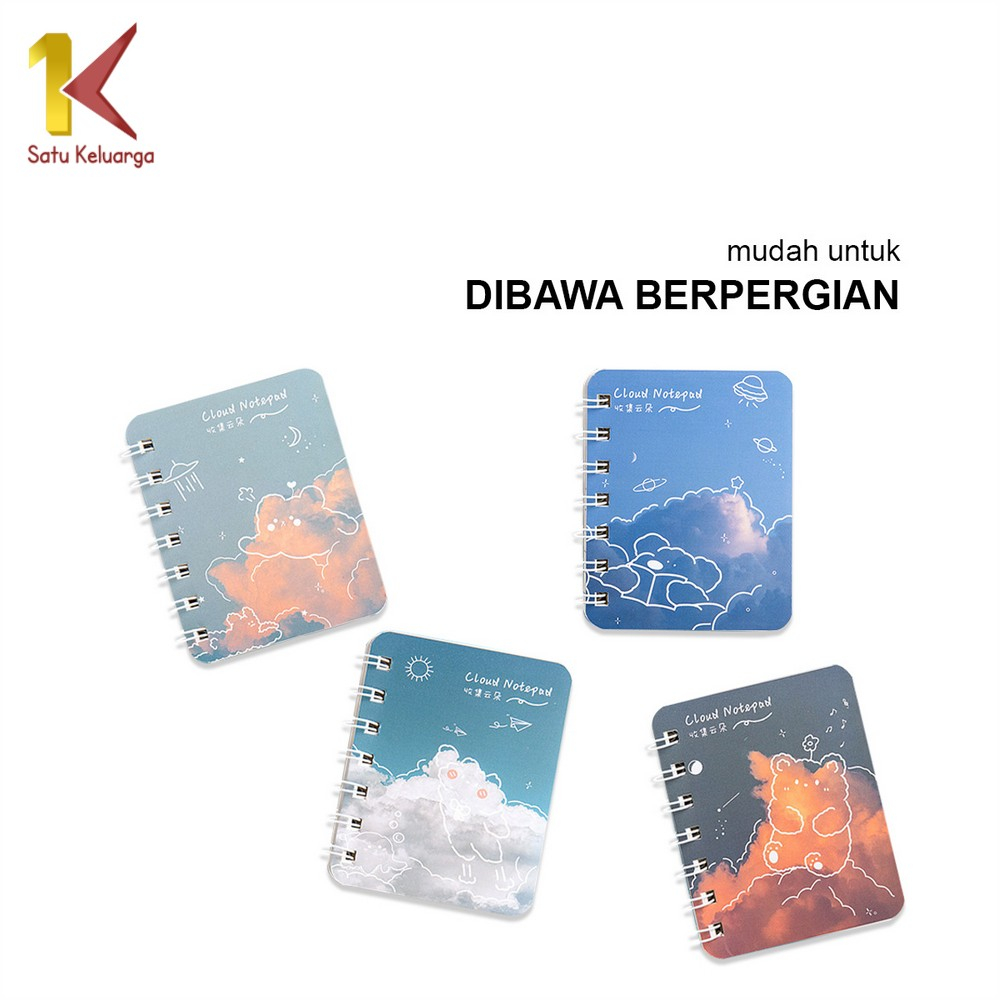 Jual Satu Keluarga Buku Catatan Kartun Memo Kecil A7 A58 Buku Kecil ...