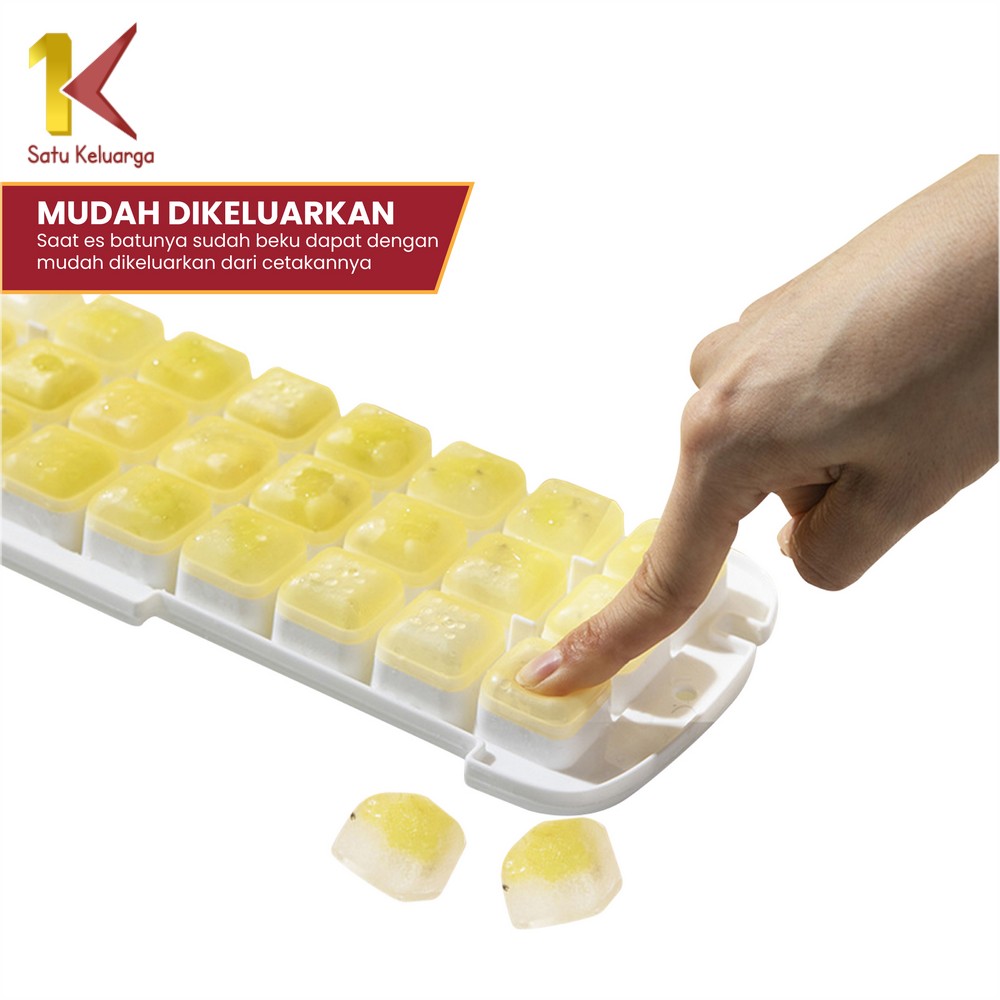 Jual Satu Keluarga Cetakan Es Batu Mode Tekan Press Free Sendok C873 ...