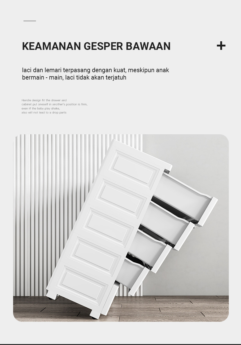 Jual Plus One - Lemari Plastik Roda 2 Laci Atas - 3 4 5 6 7 Susun ...