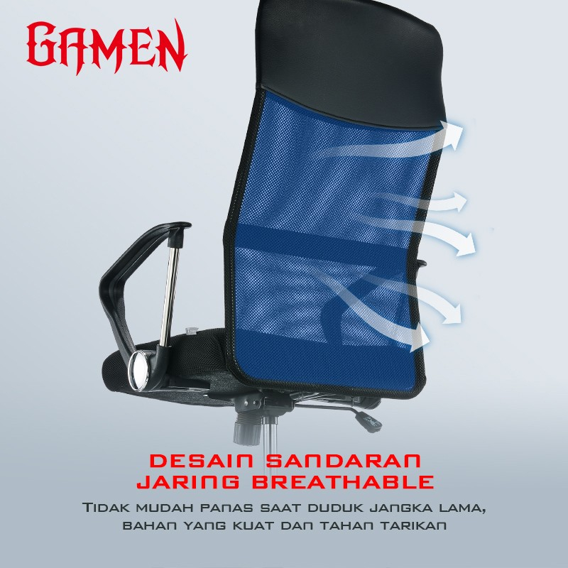 Jual Gamen Kursi Kantor Ergonomis / Premium Office Chair GC100 Tahan ...