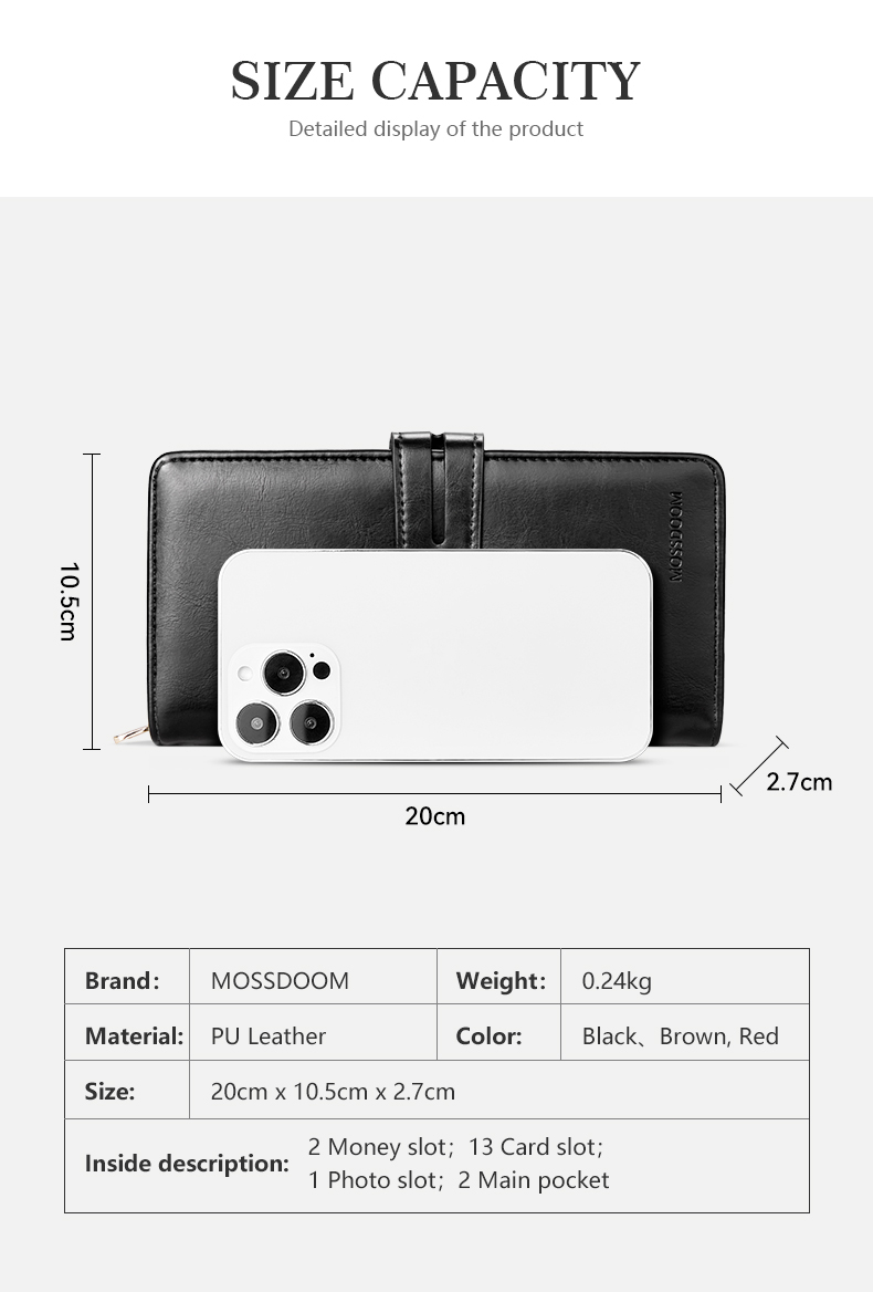 Jual MOSSDOOM Dompet Wanita Serbaguna Panjang | Shopee Indonesia