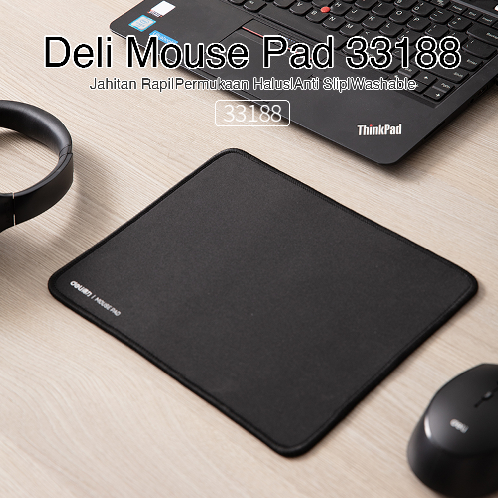 Jual Deli Mouse Pad Mousepad Komputer 250*200*3mm Polos dan Bergambar ...