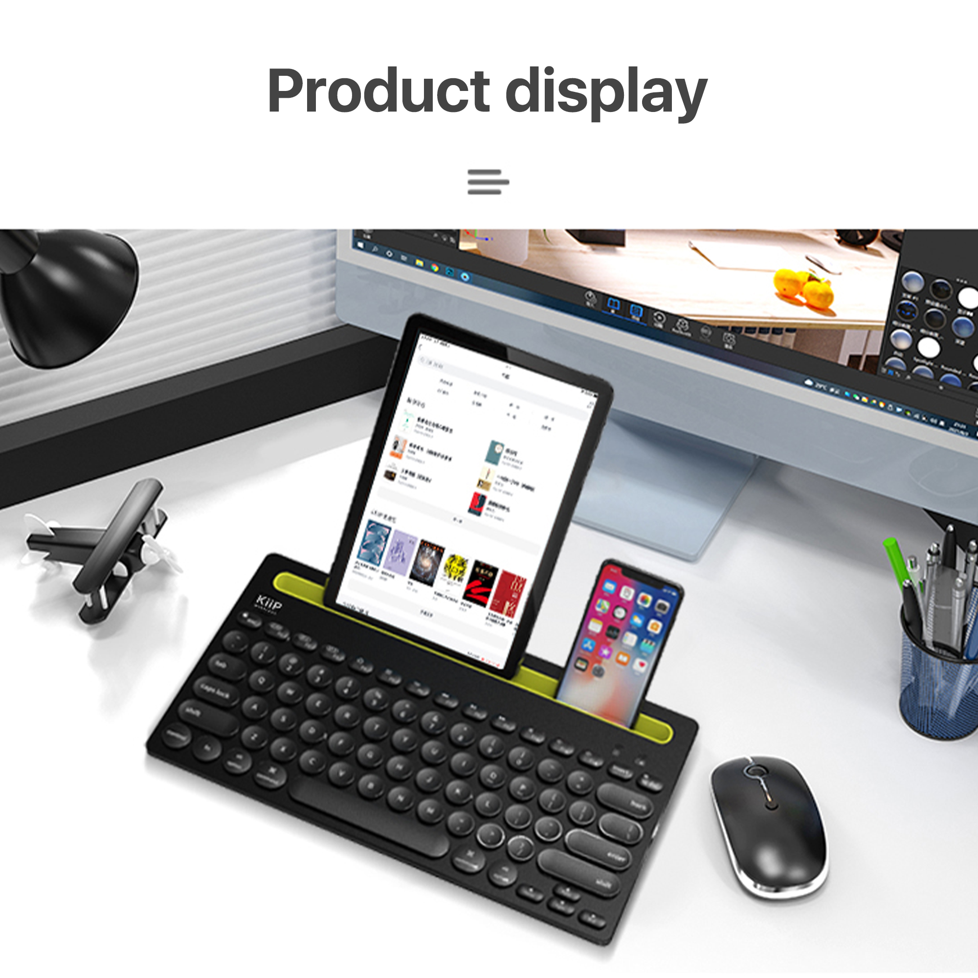 Jual KiiP Wireless Swift Keyboard bluetooth Multi-Device Dual Mode ...