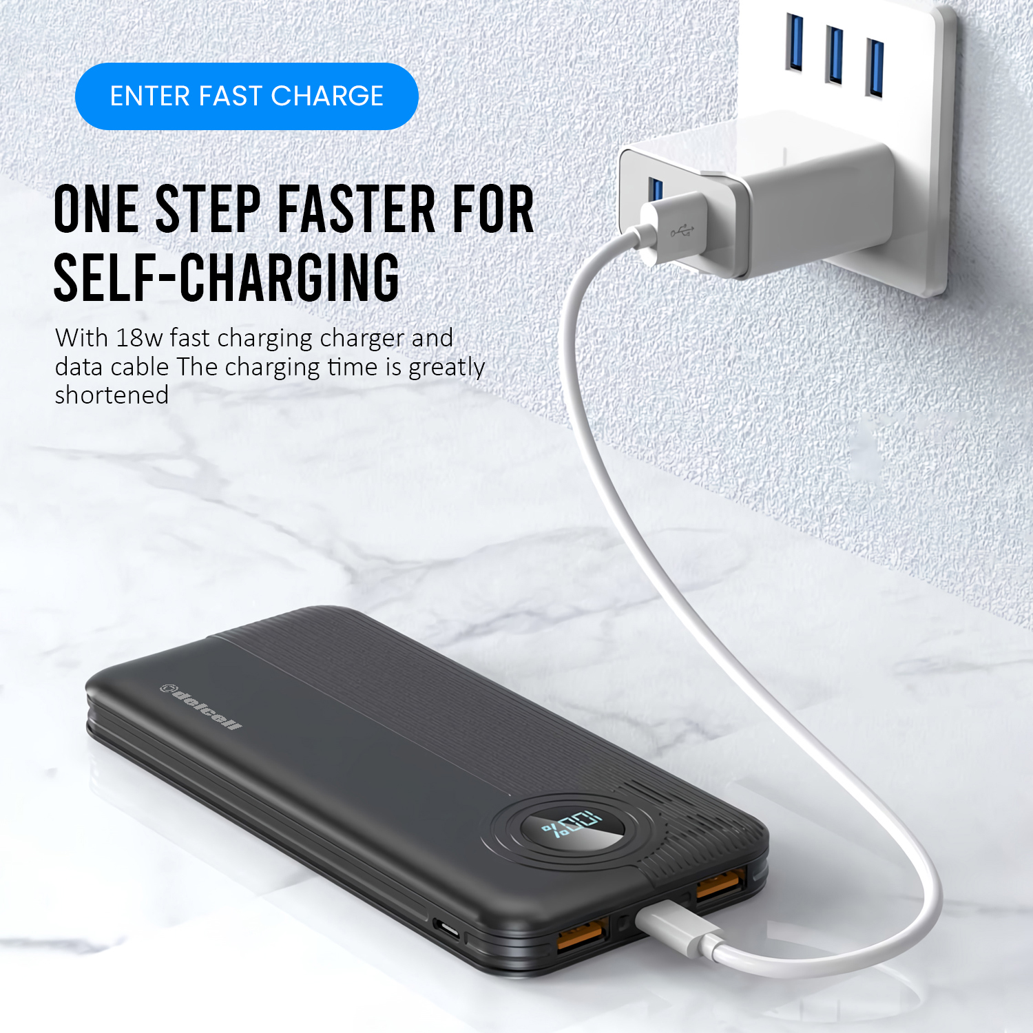 Jual Delcell GEAR Power Bank 10500mAh 22.5W Digital Display QC 3.0+ PD ...