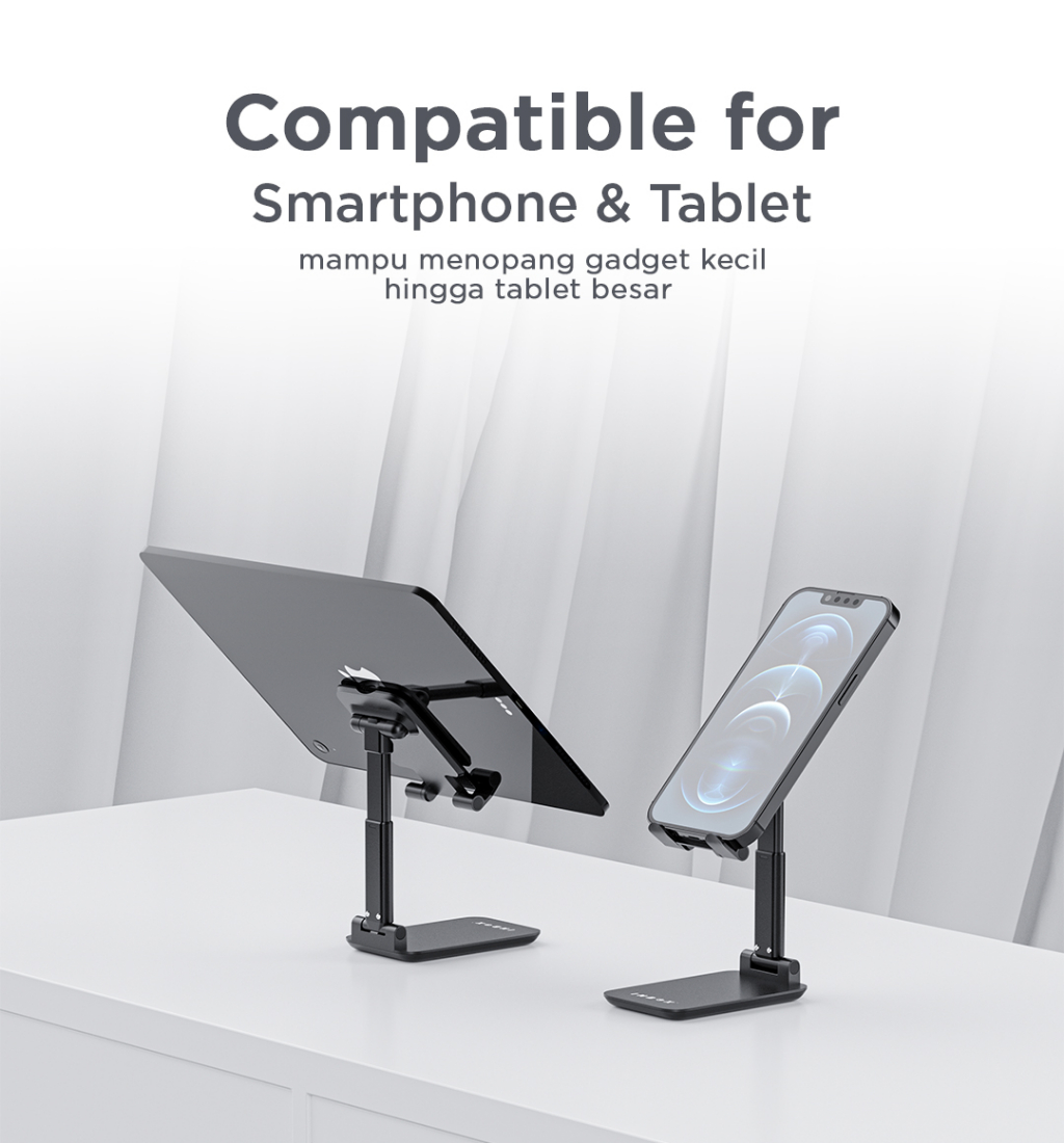 Jual Phone Holder Inbox HS-2 Aluminium Alloy | Holder Stand Anti Slip ...