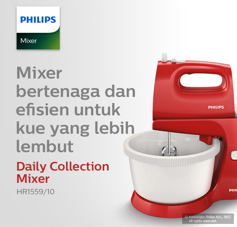 Jual Mixer Philips - 2 Liter - HR1559/10 - Stand Mixer - Mikser Philips - Mixer Pencampur ...