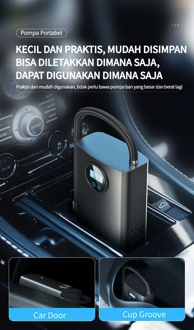 Jual Pompa Ban 108W / Alat Penguji Tekanan Ban Cerdas / Pemeriksaan ...