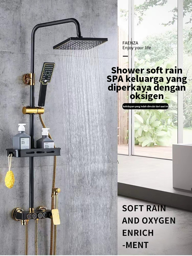 Jual Shower Kamar Mandi 1 Set + Kran Cabang/Shower Mandi Set Stainless ...