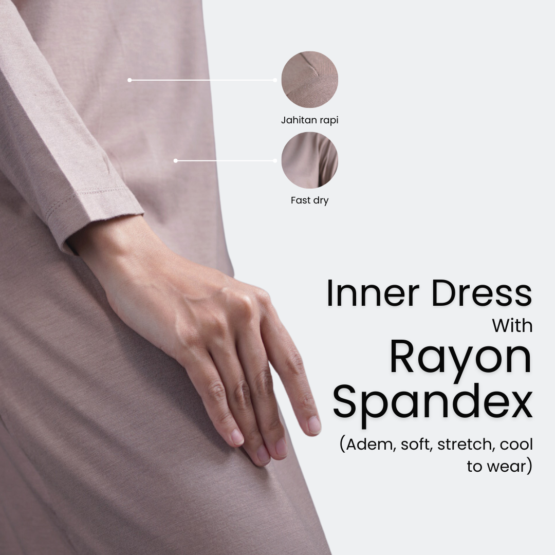 Jual TUBITA - Inner Basic Dress Baju Dalam Lengan Panjang All Colors ...