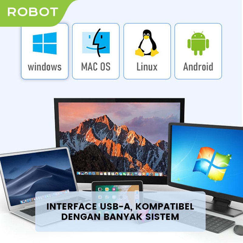 Jual ROBOT USB HUB 4 Port H340A / H340C 4 Port USB 3.0 / USB-A High ...