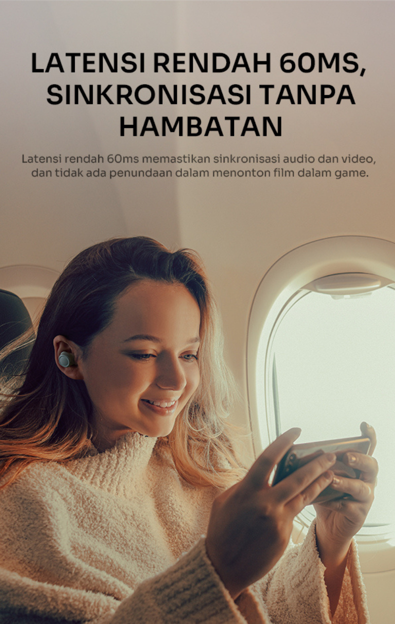 Jual ROBOT TWS True Wireless Bluetooth Earphone Airbuds T80 Water Resistant IPX 4 BT 5.3 ...