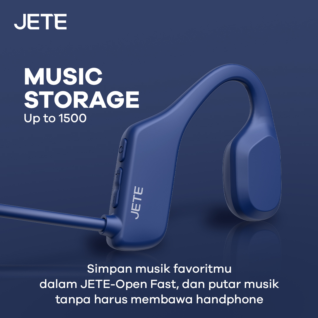 Jual JETE Headset Open Fast Running Open Ear Bone Conduction IPX8 ...