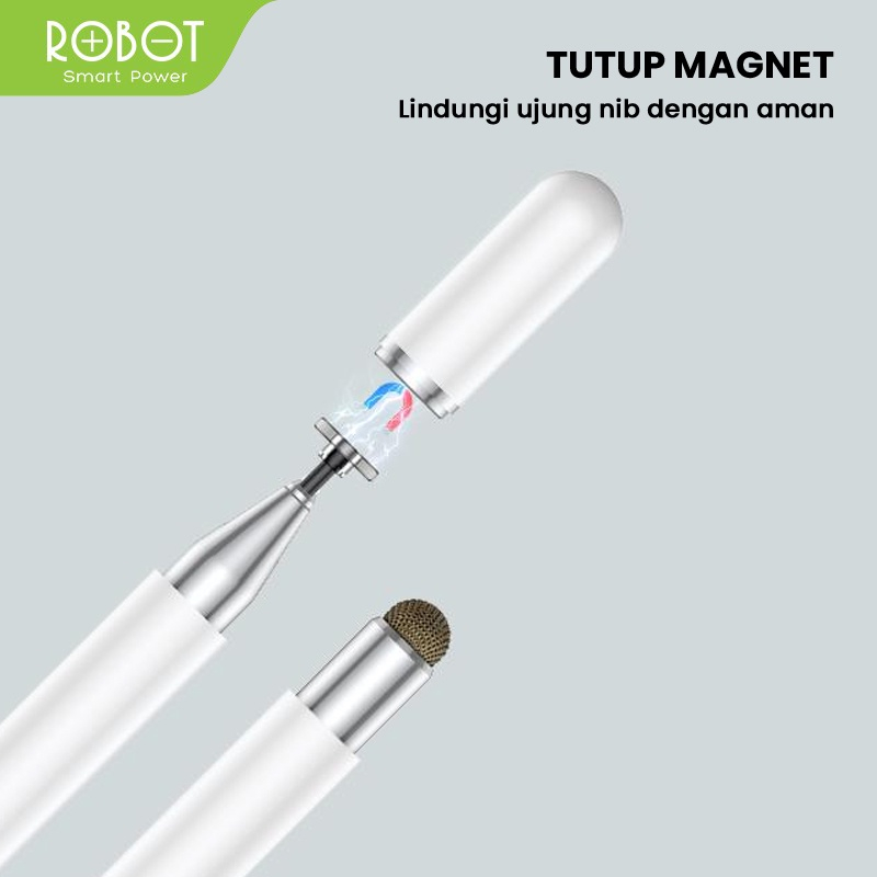 Jual ROBOT RSP01 Stylus Pen Universal 2 in 1 Kompatibel Untuk Android ...