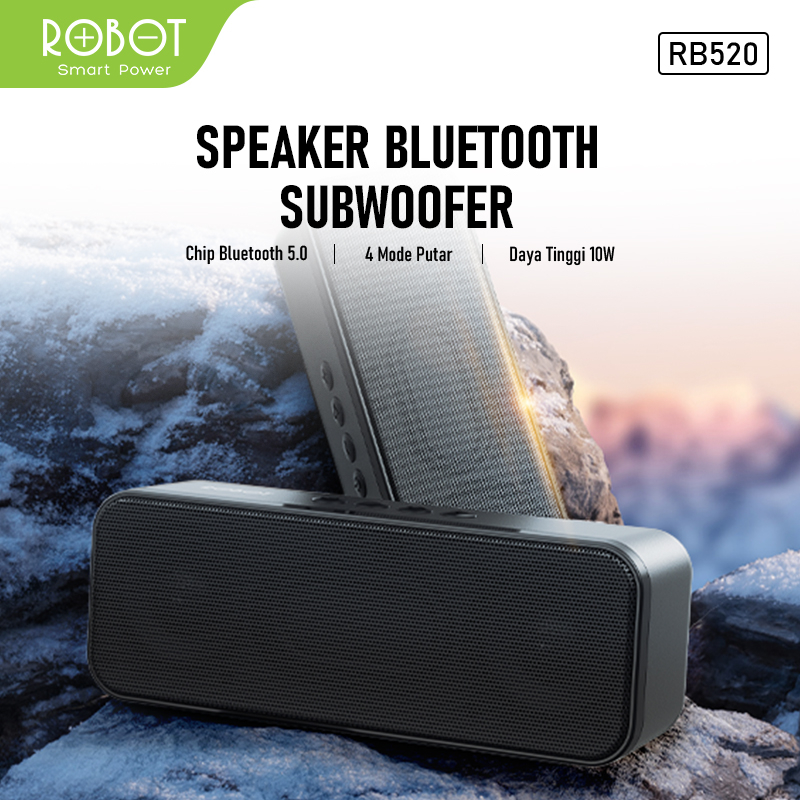 Jual ROBOT Speaker Wireless Speaker Super Bass RB520 Bluetooth Chip 5.0 ...