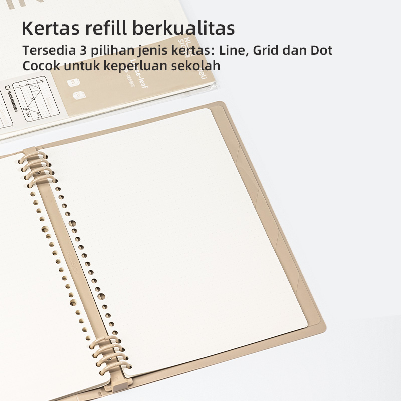 Jual Nusign Loose-leaf Notebook Refill / Isi Binder A5 B5 Garis Grid Dot 50 Lembar NS31X ...
