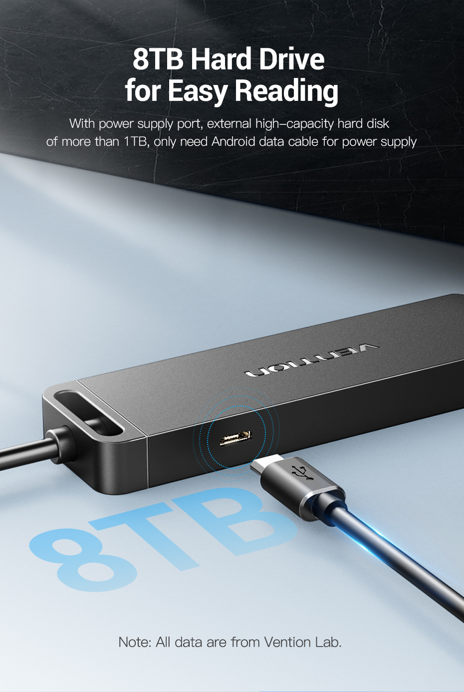 Jual Usb HUB Vention 4 Port Usb 3.0 2.0 High Speed Power Adapter OTG ...