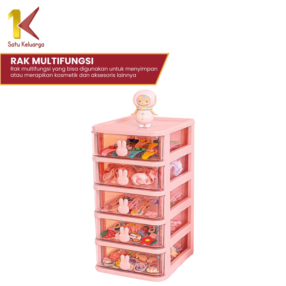 Jual Satu Keluarga Rak Meja Laci Penyimpanan K152 Rak Kosmetik ...